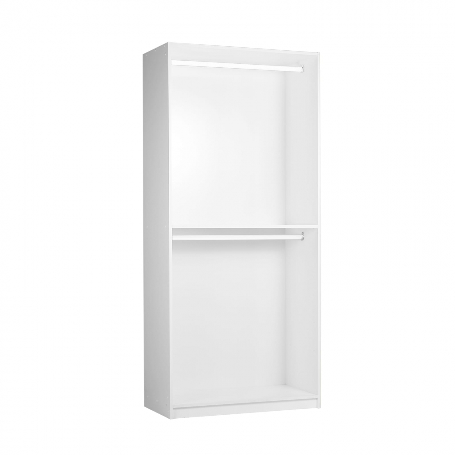 Single Hanging Plus Shelves with 2 Wardrobe Doors - MULTISTORE