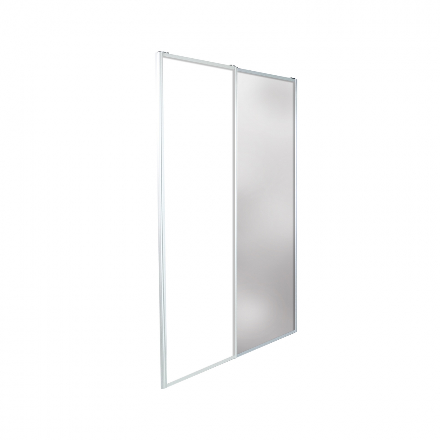 Sliding Door Package - 2 x Combination Doors (1 x Mirror / 1 x Melamine ...