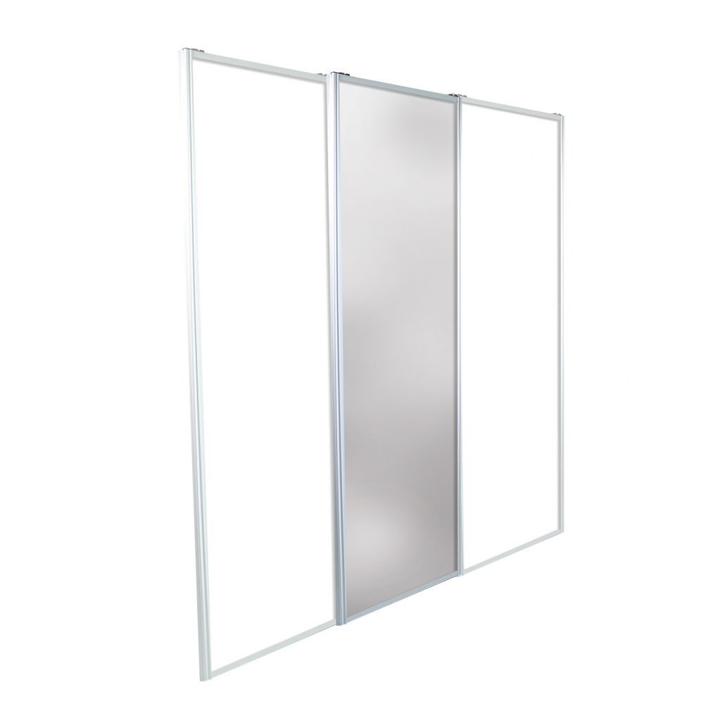 Sliding Door Package - 3 x Combination Doors (2 x Melamine / 1 x Mirror ...